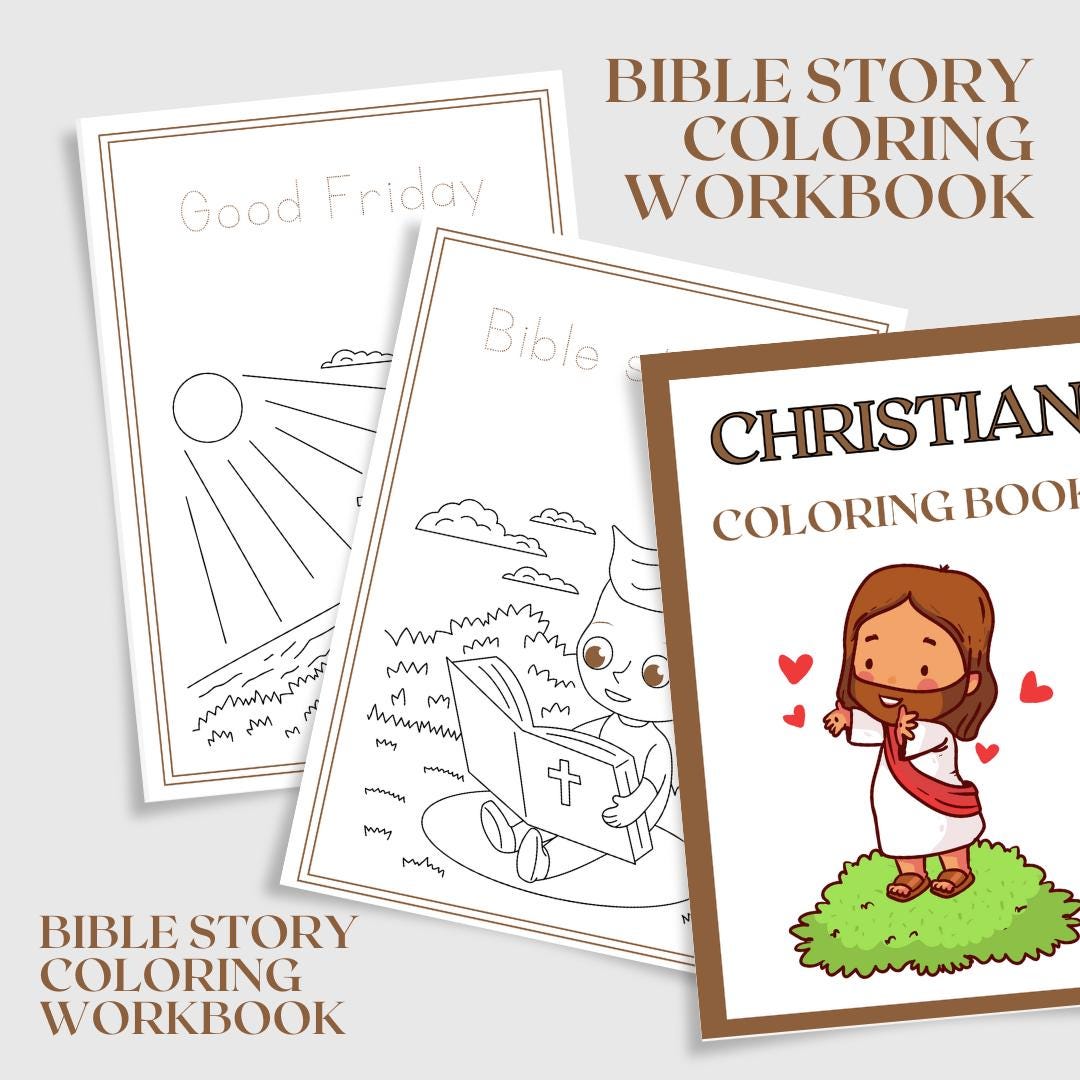 Coloring Pages for Children Bible Themed Coloring Pages Bible Stories ...