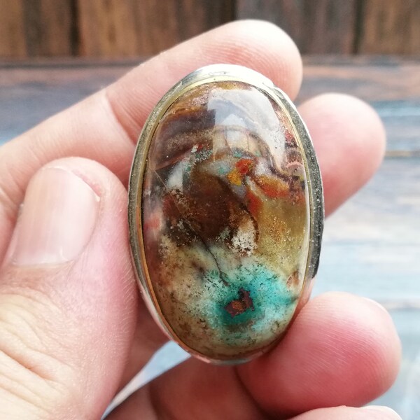Petrified Wood Ring - Etsy