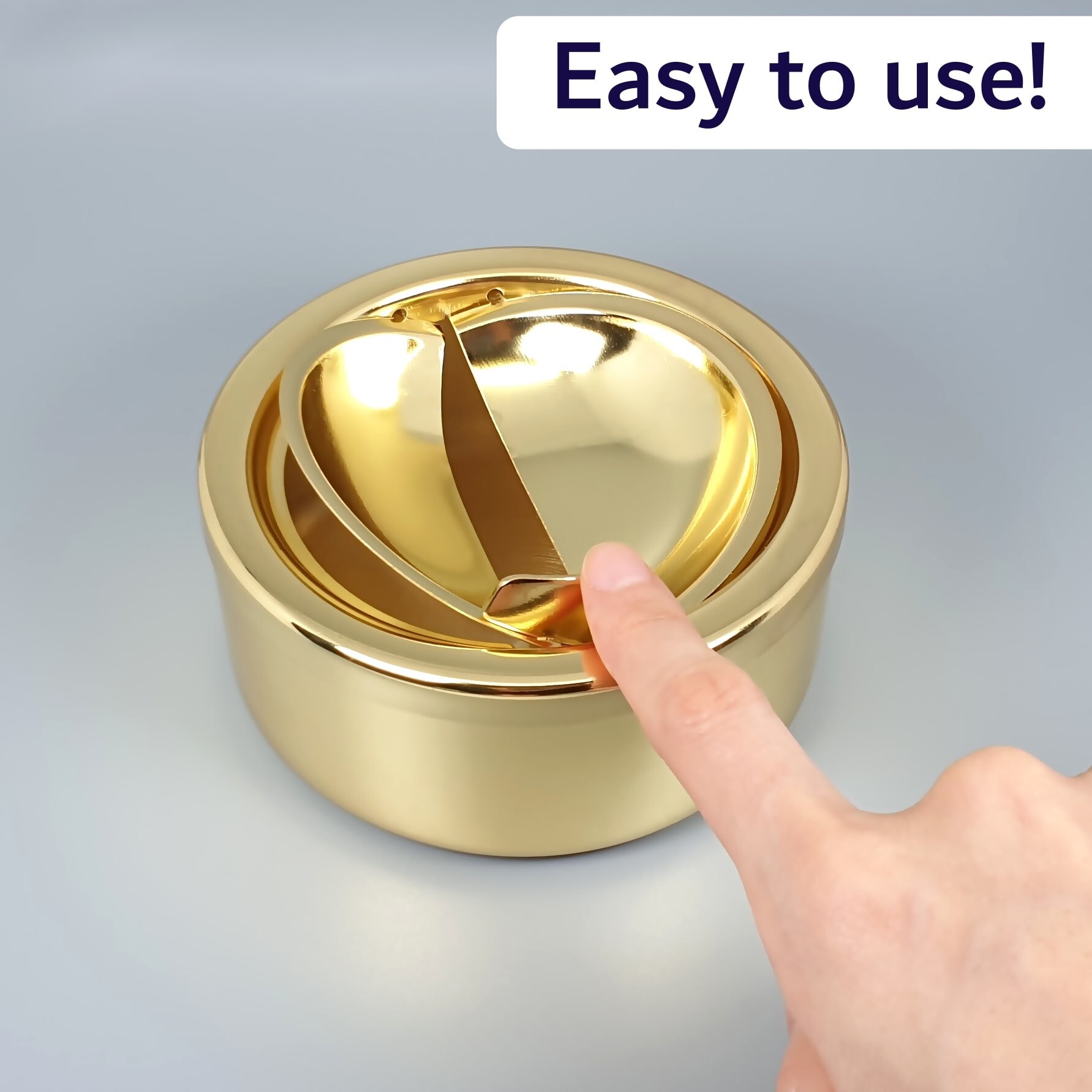 Smokeless Stainless Steel Ashtray With Lid: Indoor/outdoor Use - Etsy