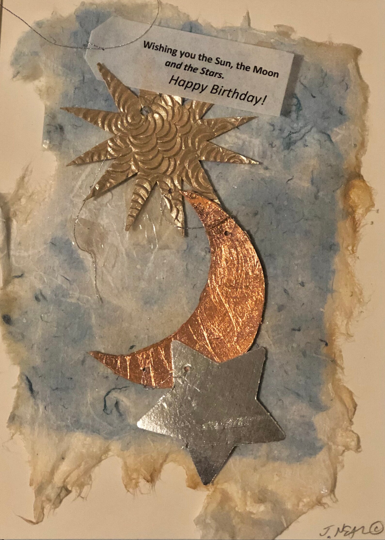 Sun, Moon & Stars Birthday Card - Etsy