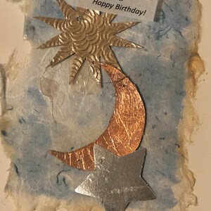 Sun, Moon & Stars Birthday Card - Etsy