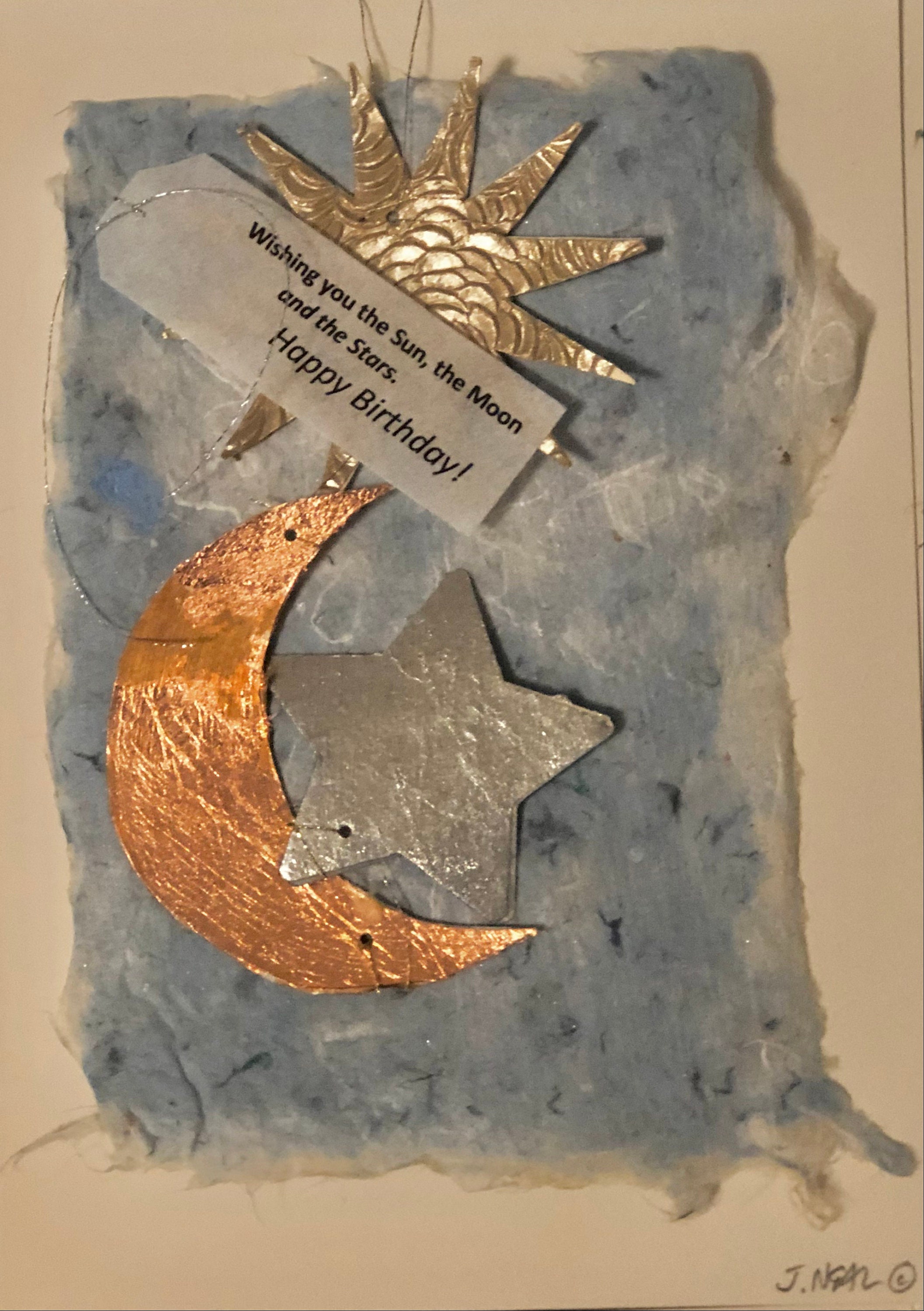 Sun, Moon & Stars Birthday Card - Etsy