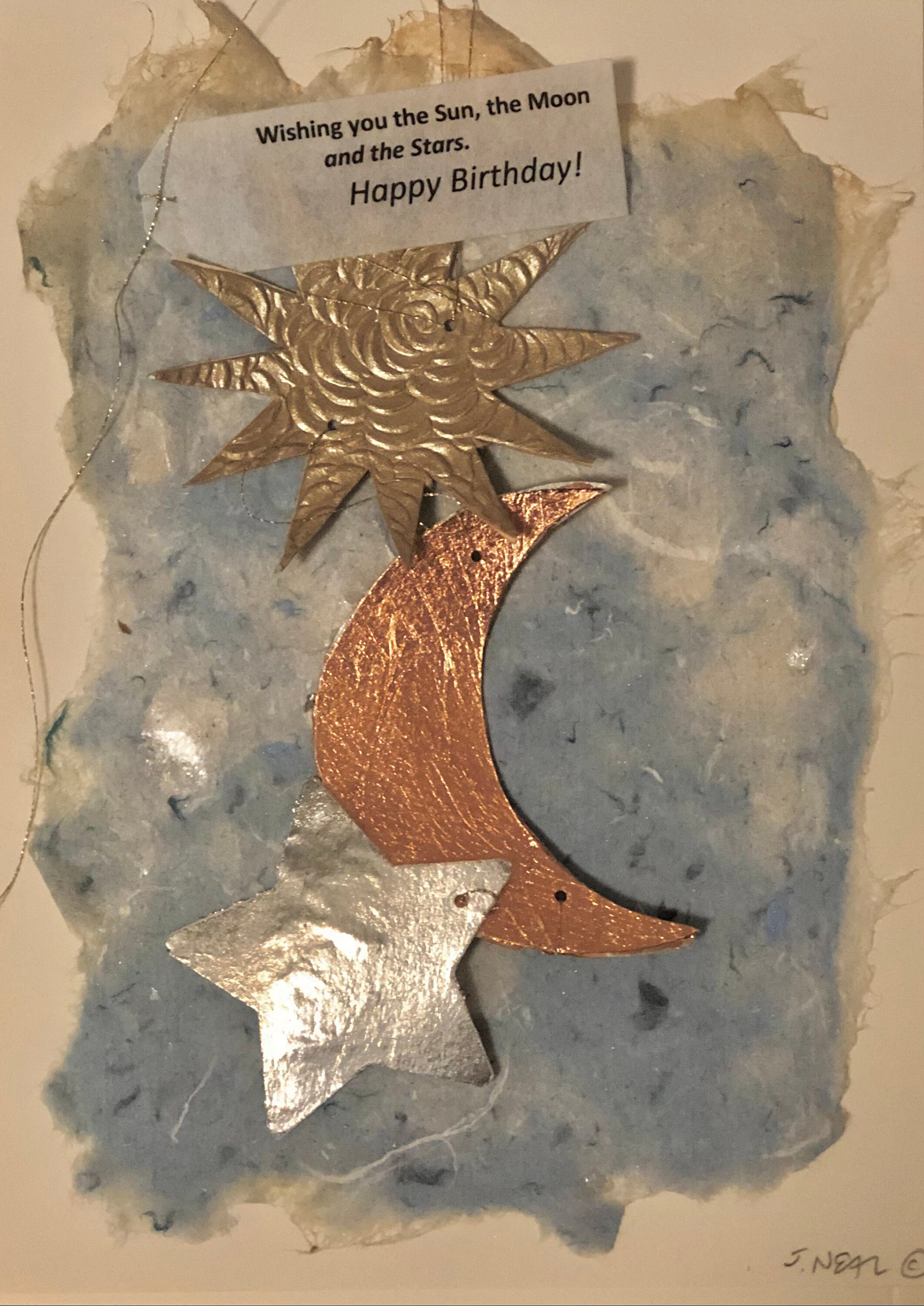 Sun, Moon & Stars Birthday Card - Etsy