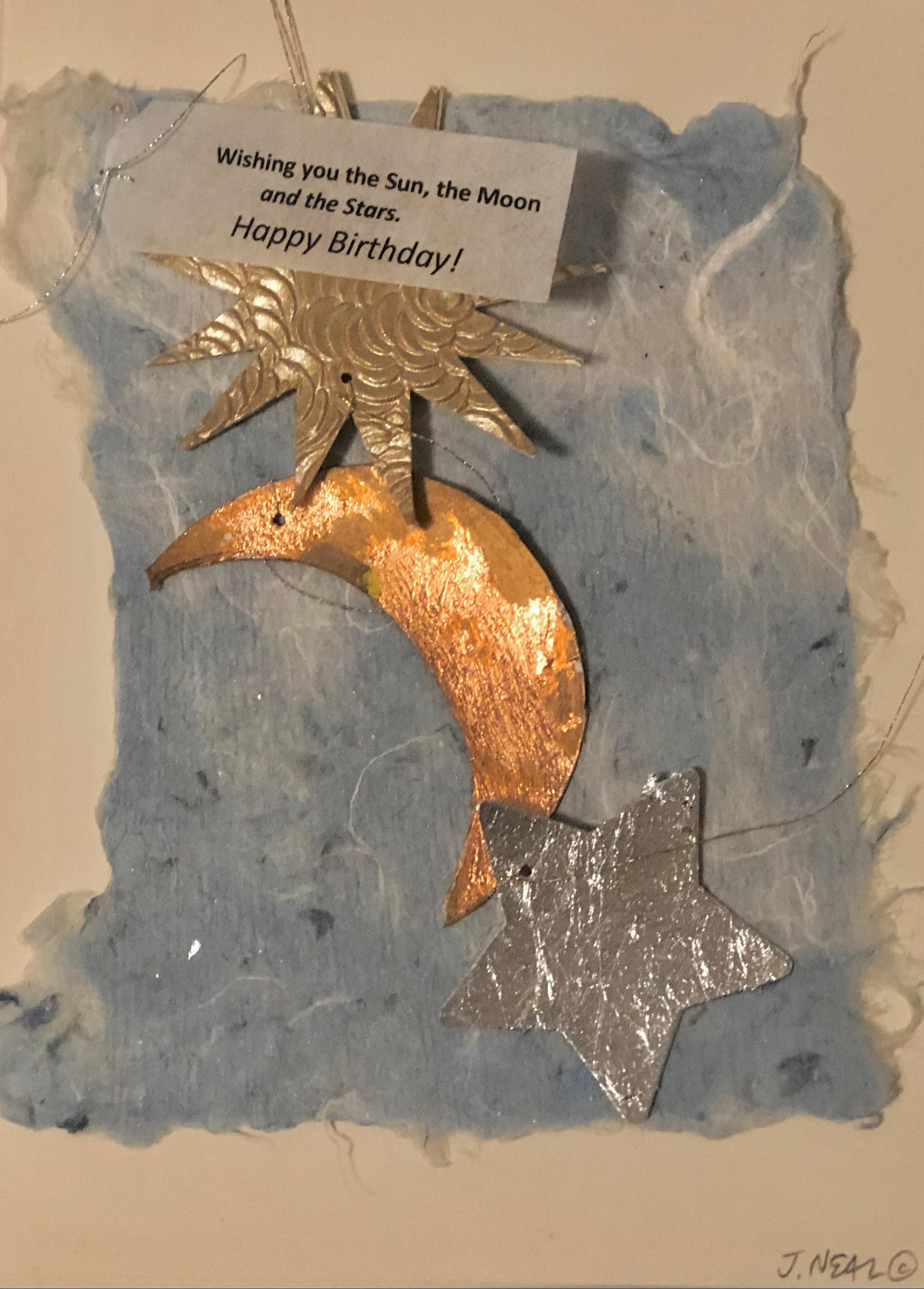 Sun, Moon & Stars Birthday Card - Etsy