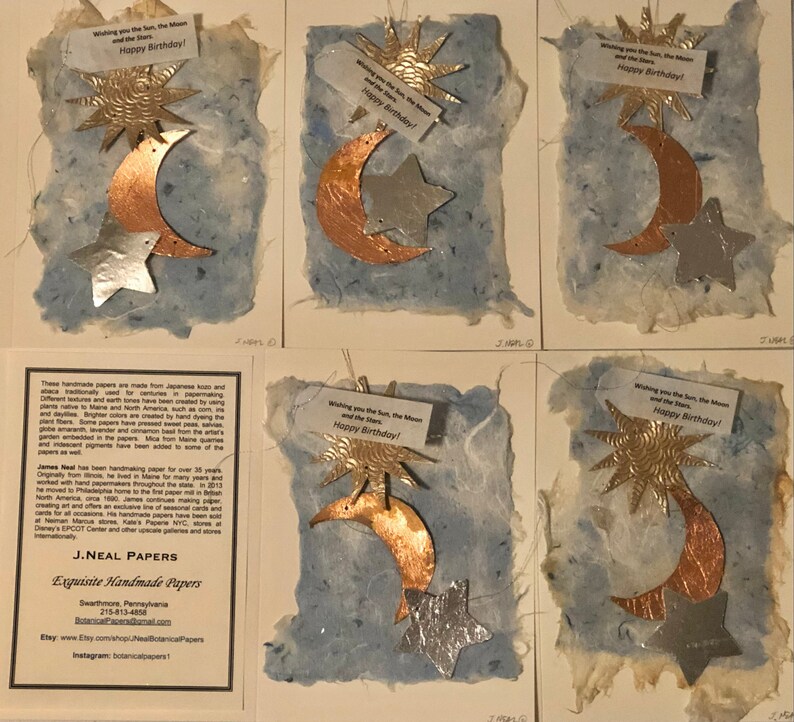 Sun, Moon & Stars Birthday Card - Etsy