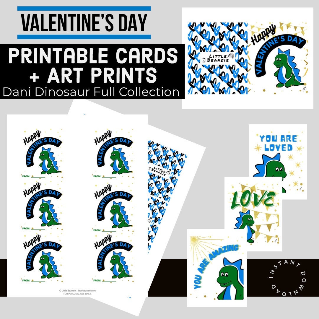 Printable Valentines Day Classroom Bundle Little Beanzie - Etsy