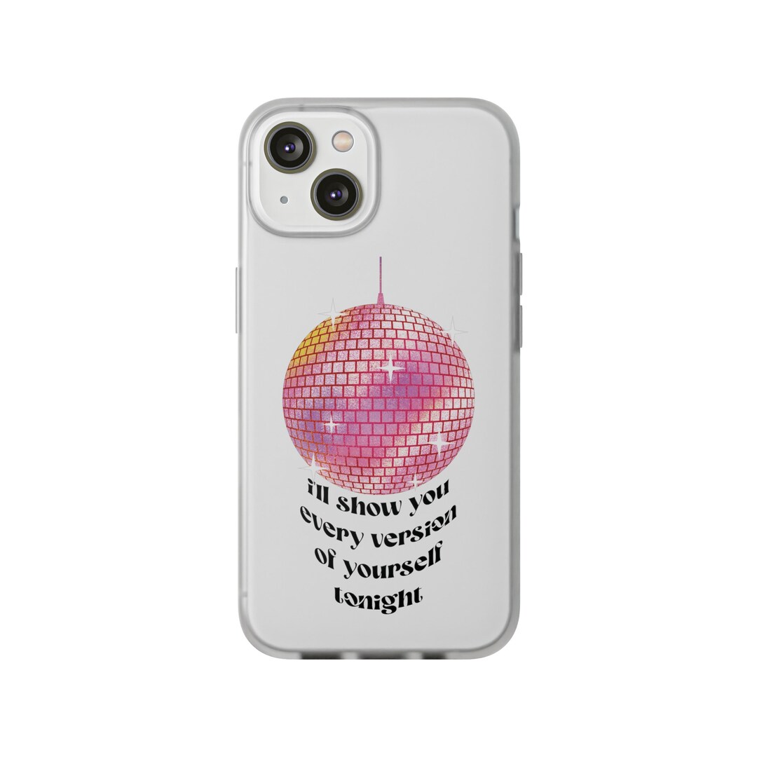 Folklore Mirrorball Transparent Flexible Phone Case, Swiftie Phone Case ...
