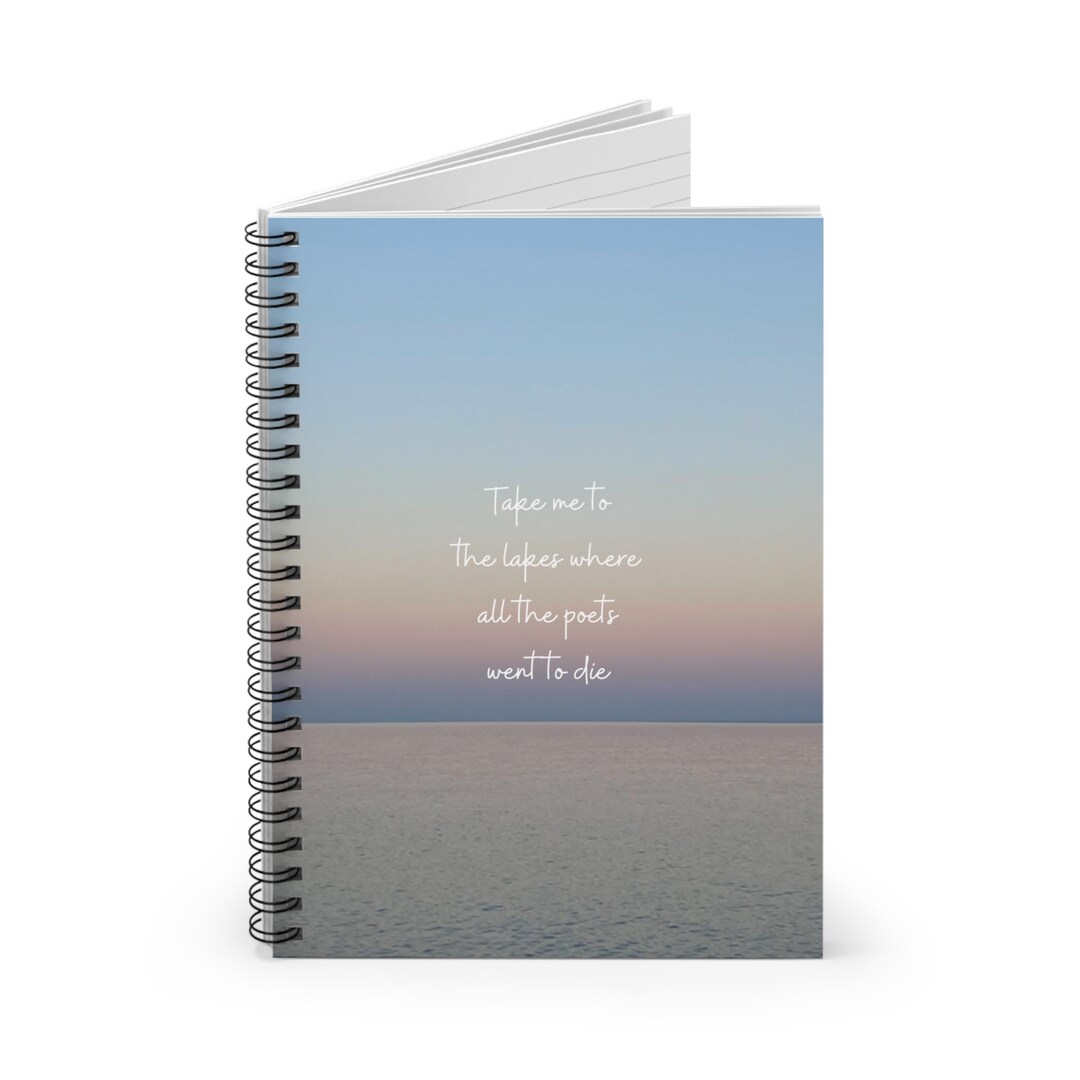 The Lakes Taylor Swift Inspired Spiral Notebook Ruled Line, Taylor ...