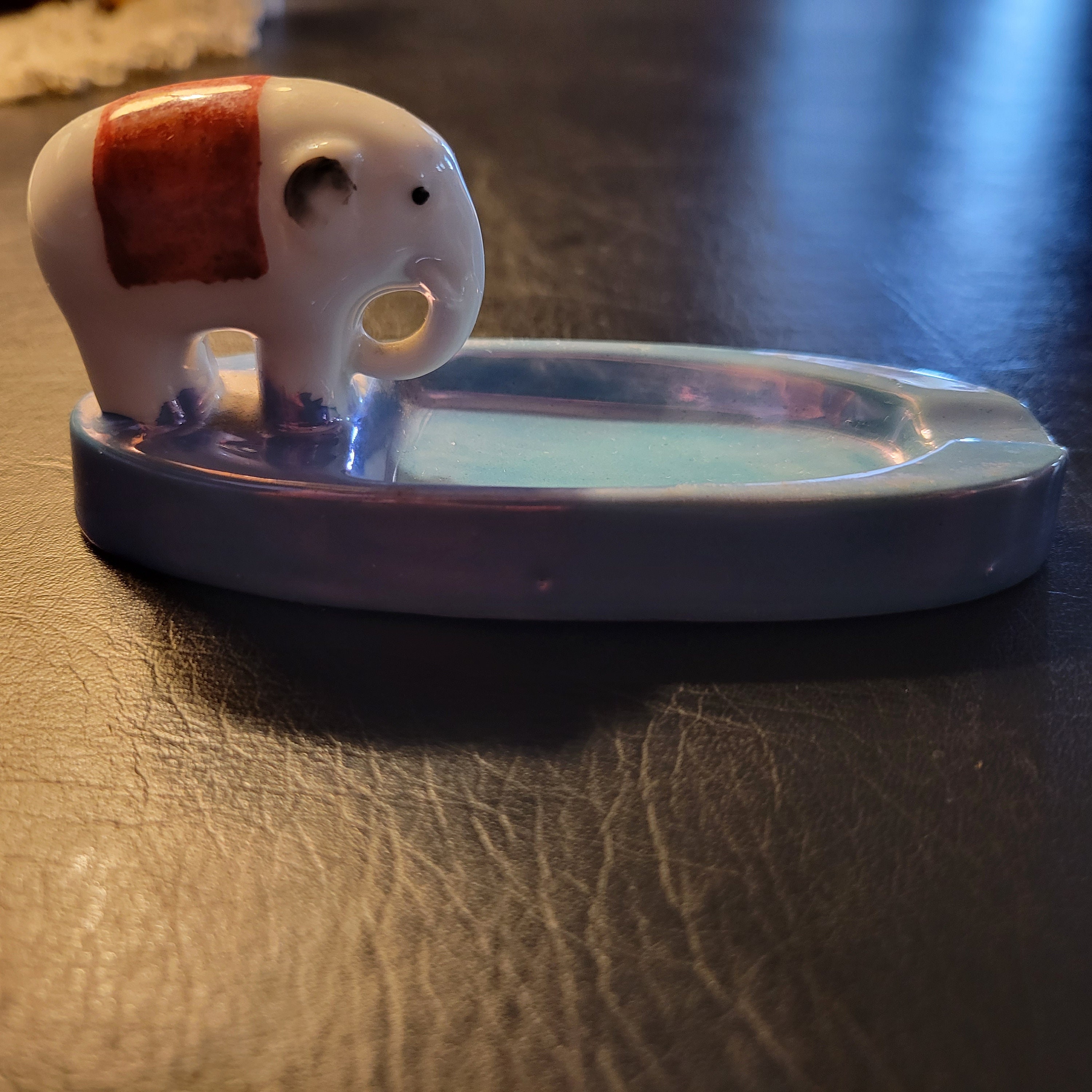 Midcentury Ceramic Elephant Ashtray - Etsy