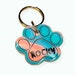 Iridescent Paw Shaped Dog Tag - Personalized Pet ID Tag for Dogs and ...