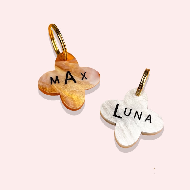 Clover Dog Tag - Etsy