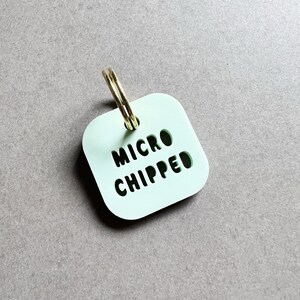 Micro Chipped Dog Tags, Pet ID Tags for Dogs and Cats - Etsy