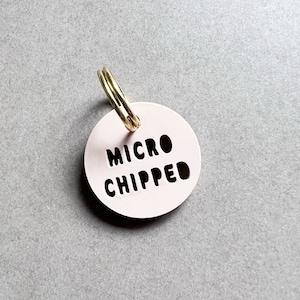 Micro Chipped Dog Tags, Pet ID Tags for Dogs and Cats - Etsy