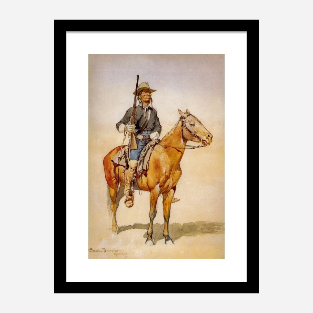 Indian Soldiers in the Crow Scout Corps by Frederic Remington - Etsy