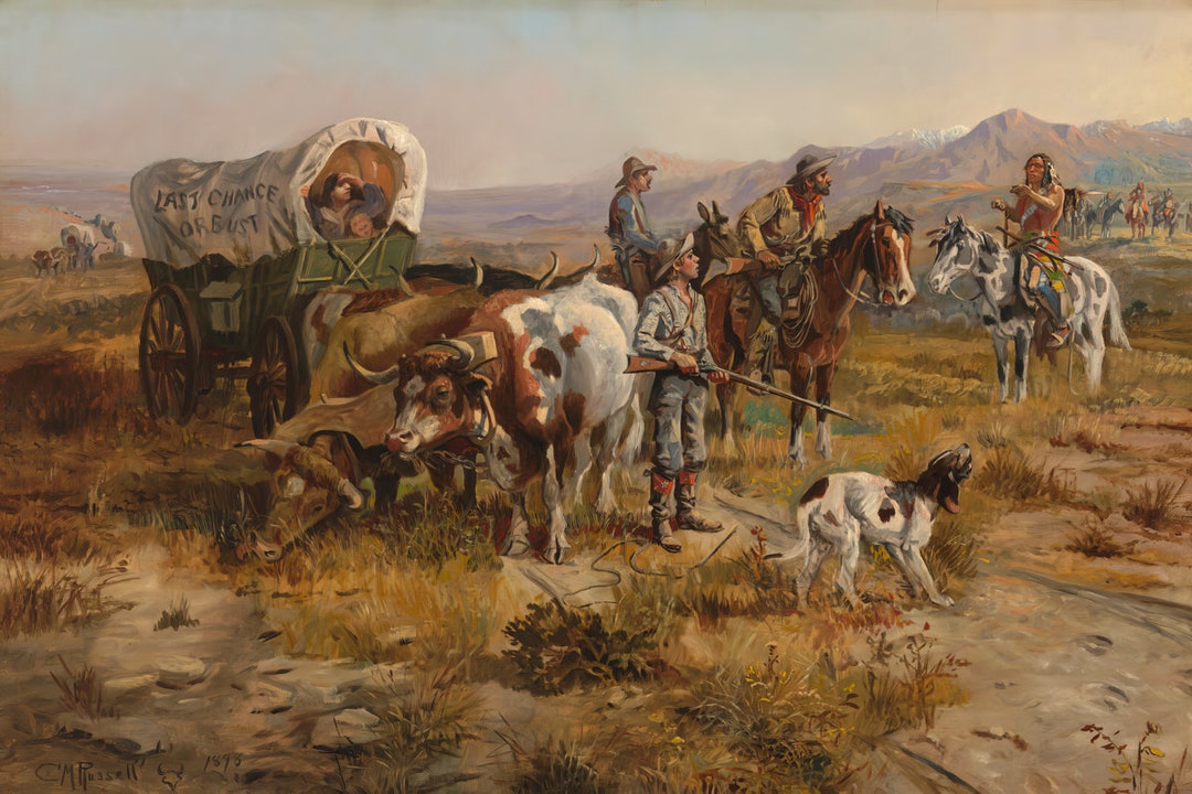 A Doubtful Visitor by Charles M Russell Western Giclee Art Print as ...