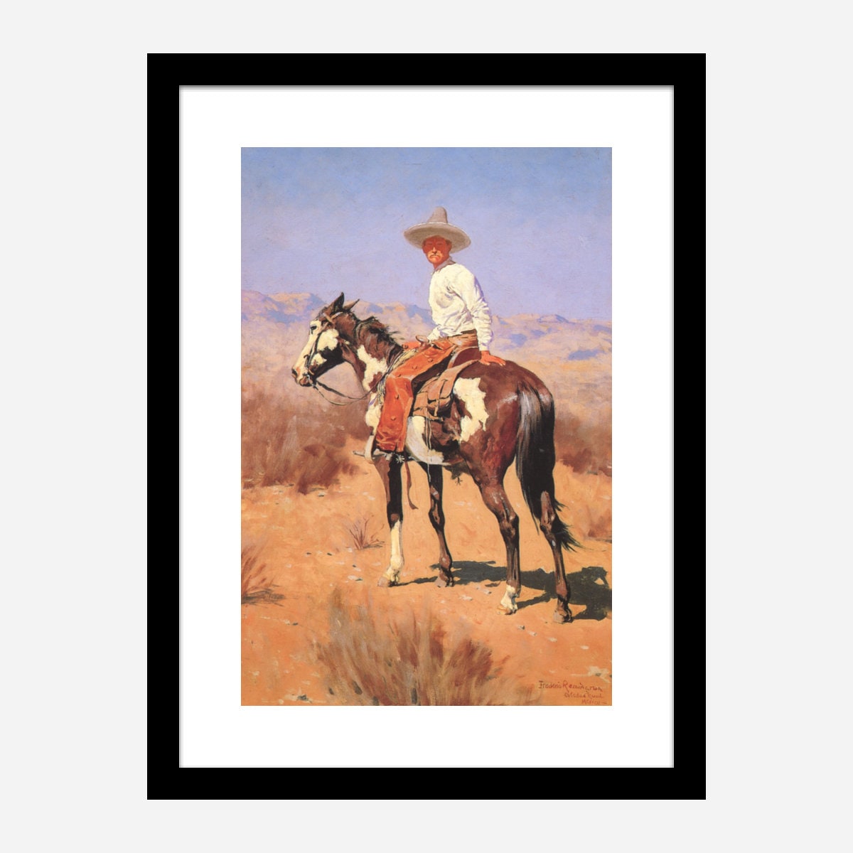 Vaquero by Frederic Remington Western Giclee Art Print as - Etsy