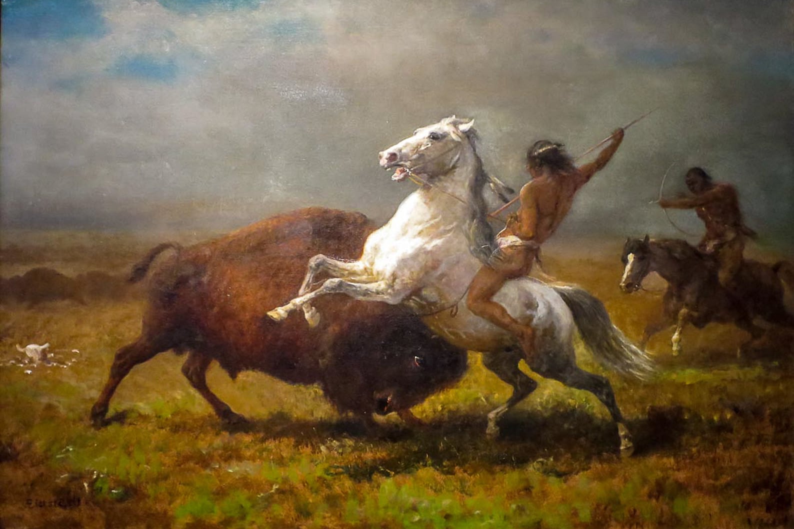 Study for "the Last of the Buffalo" by Albert Bierstadt Giclee Print as ...