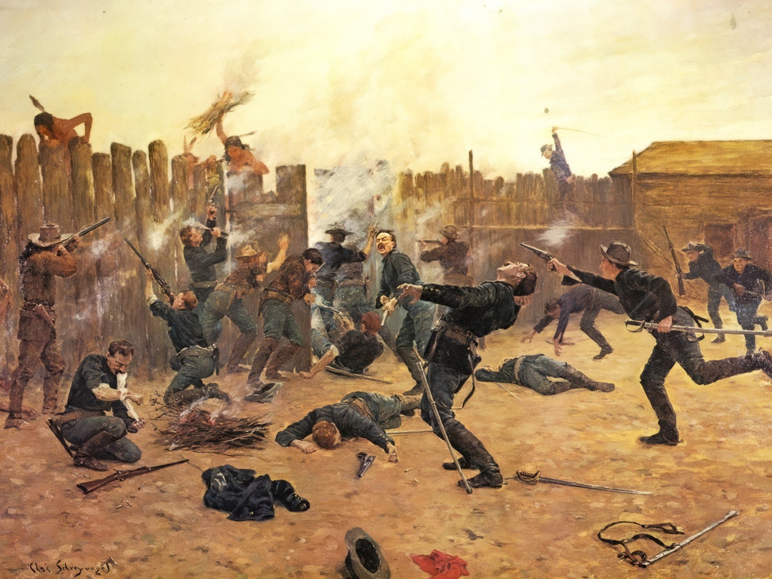 Defending the Stockade by Charles Schreyvogel Giclee Art Print as ...