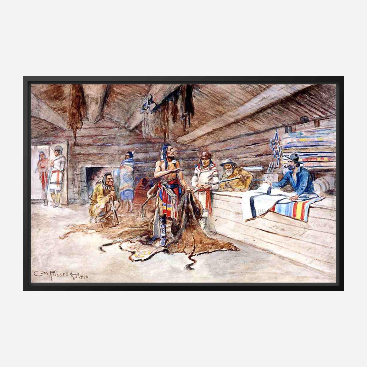 Joe Kipp's Trading Post by Charles Marion Russell as - Etsy