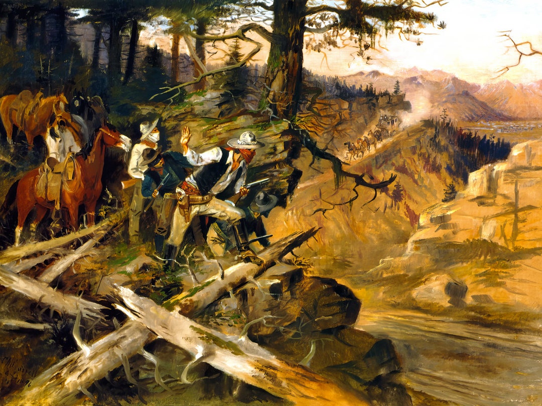 The Ambush, 1896 by Charles M Russell Western Giclee Art Print as ...