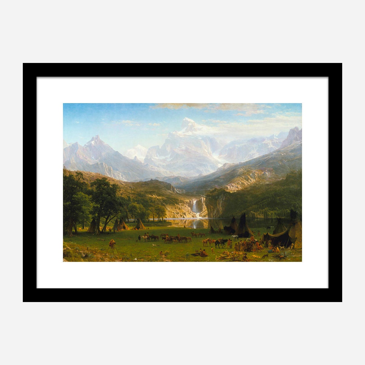 The Rocky Mountains Lander's Peak by Albert Bierstadt as - Etsy