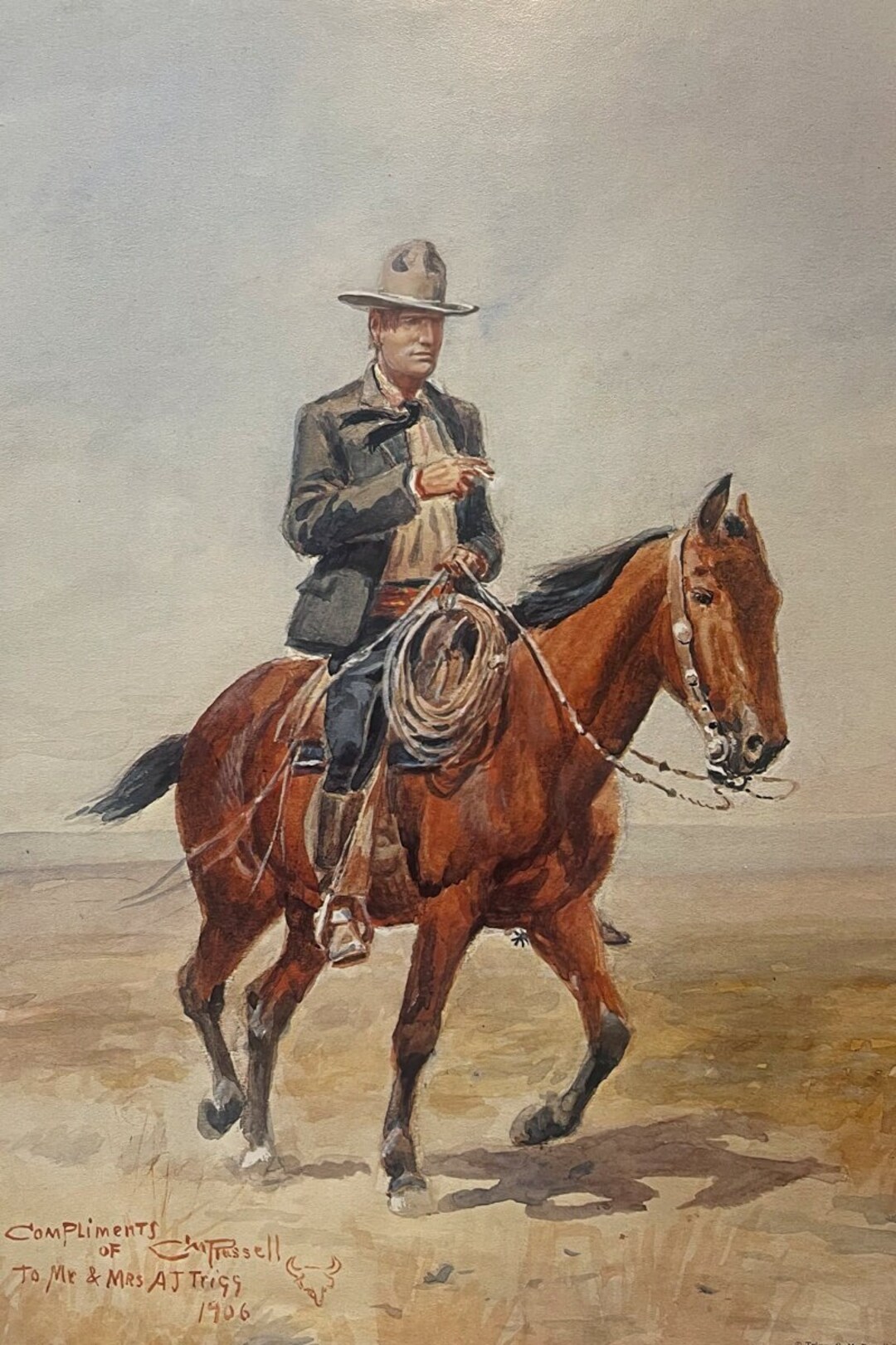 Russell on Red Bird by Charles M Russell Western Giclee Art Print as ...