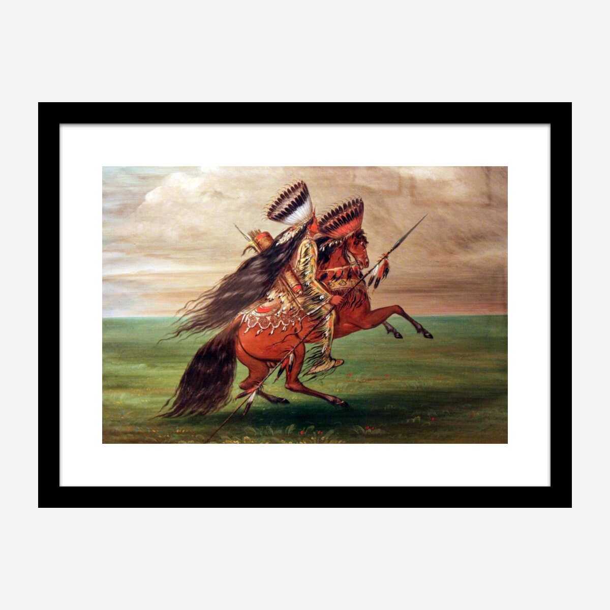 George Catlin Crow Indian He Who Jumps Over All Available as - Etsy