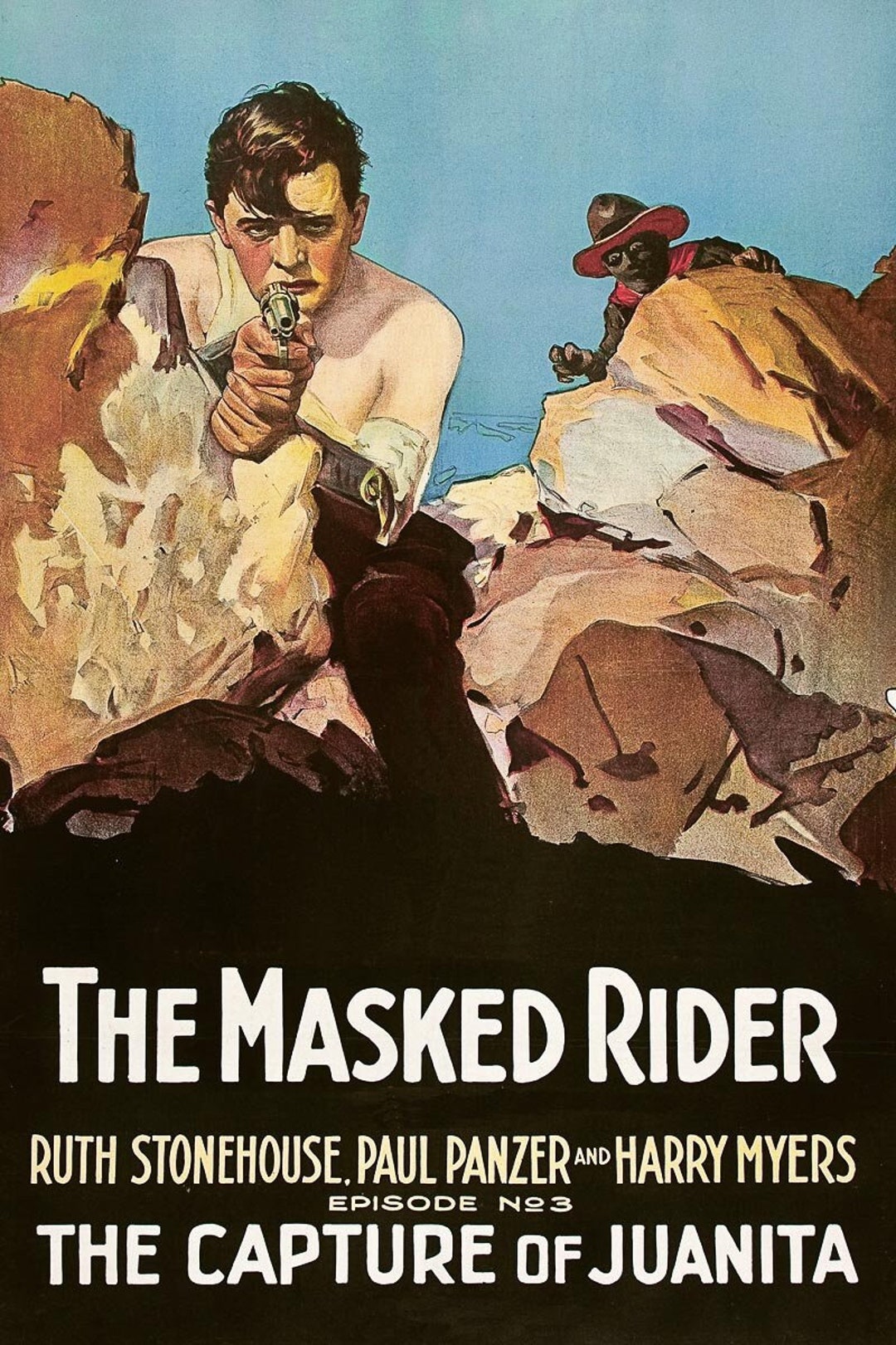 Vintage Western Movie Poster: the Masked Rider - the Capture of Juanita ...