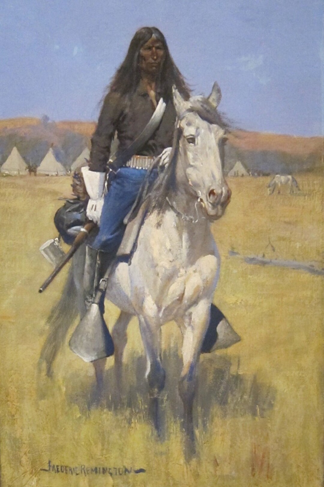 Mounted Indian Scout by Frederic Remington Western Giclee Art Print as ...