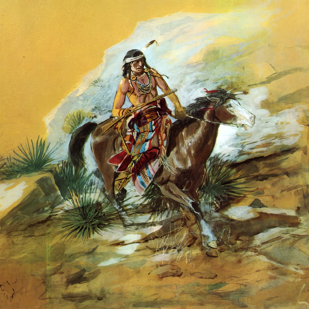 The Crow Scout 1890 by Charles M Russell Giclee Art Print as Rolled ...