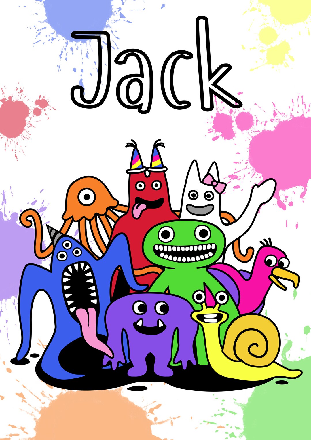 Personalised Garten of Banban Wall Art Print - Etsy