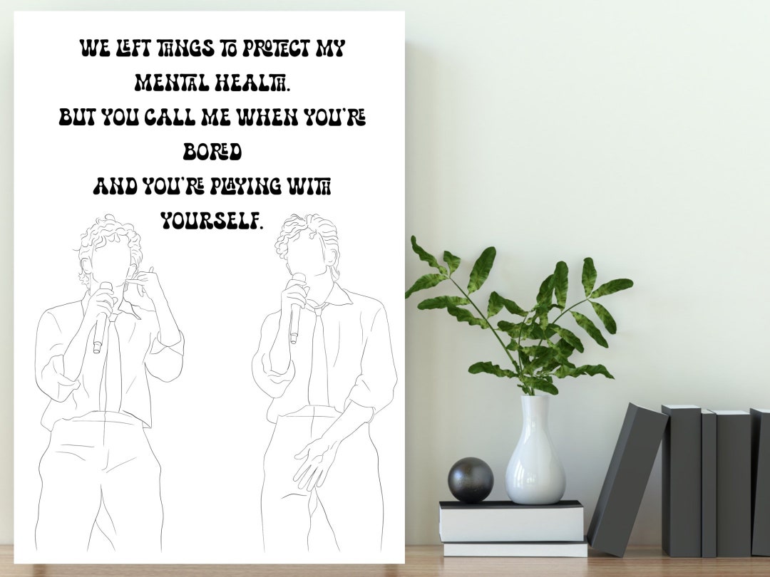 The Sound Matty Healy the 1975 You Call Me When You’re Bored Art Print ...