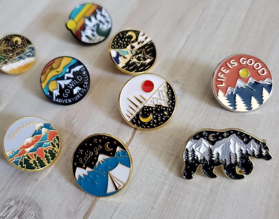 Adventure Enamel Pins - Etsy