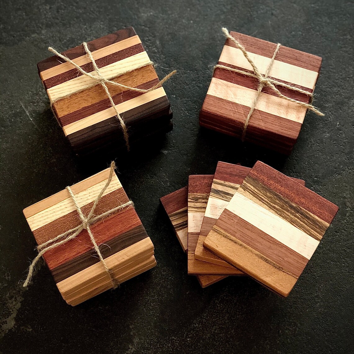 Wood Coasters - Etsy
