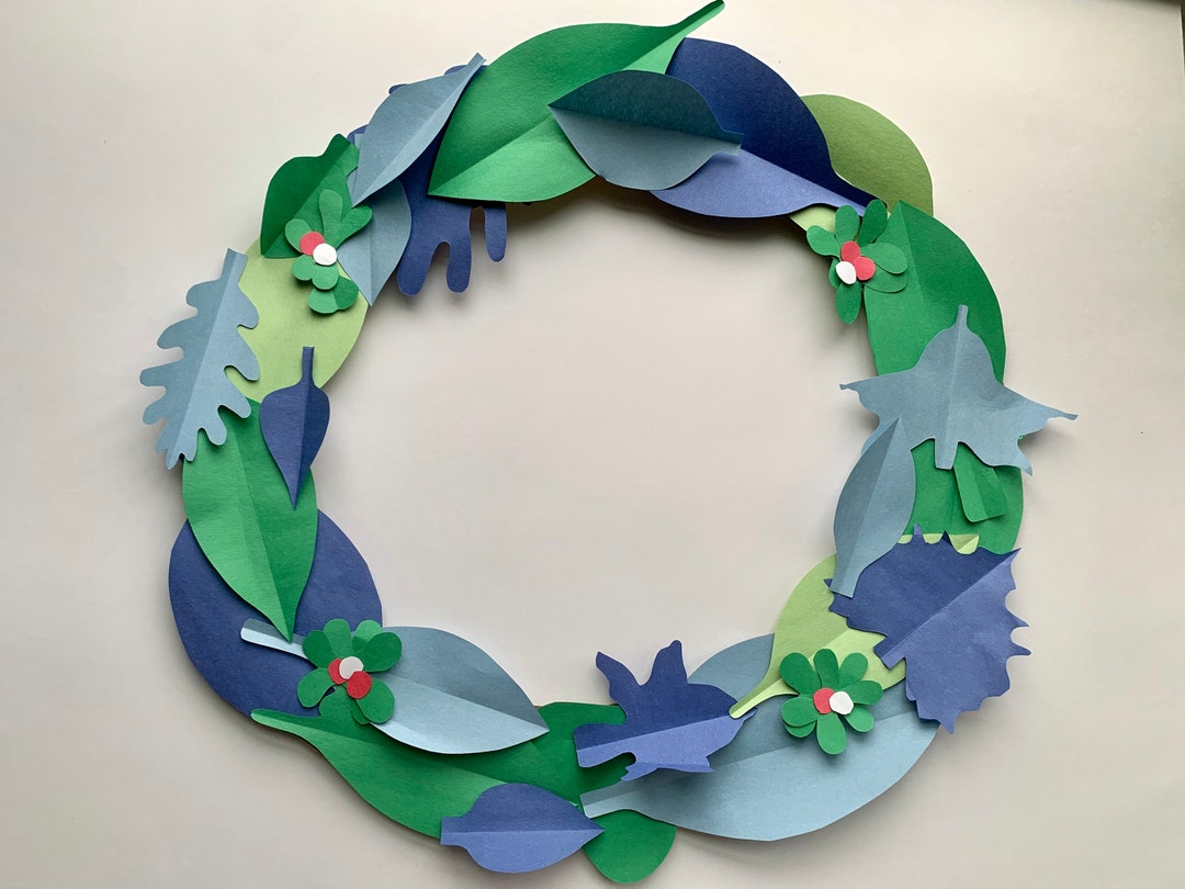 Paper Winter Wreath - Etsy