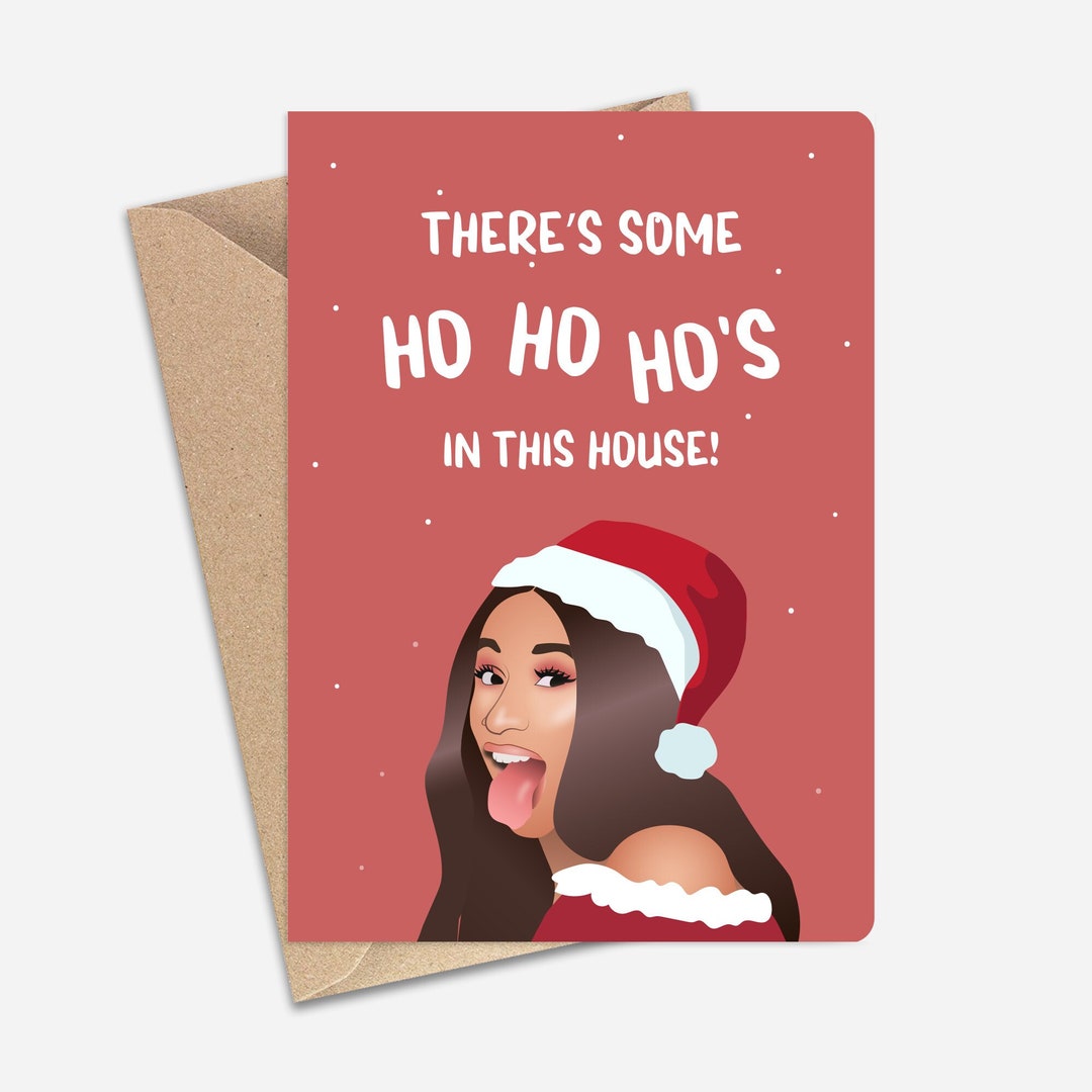 There's Some Ho Ho Ho's in This House Cardi Christmas Card (A6/A5 ...