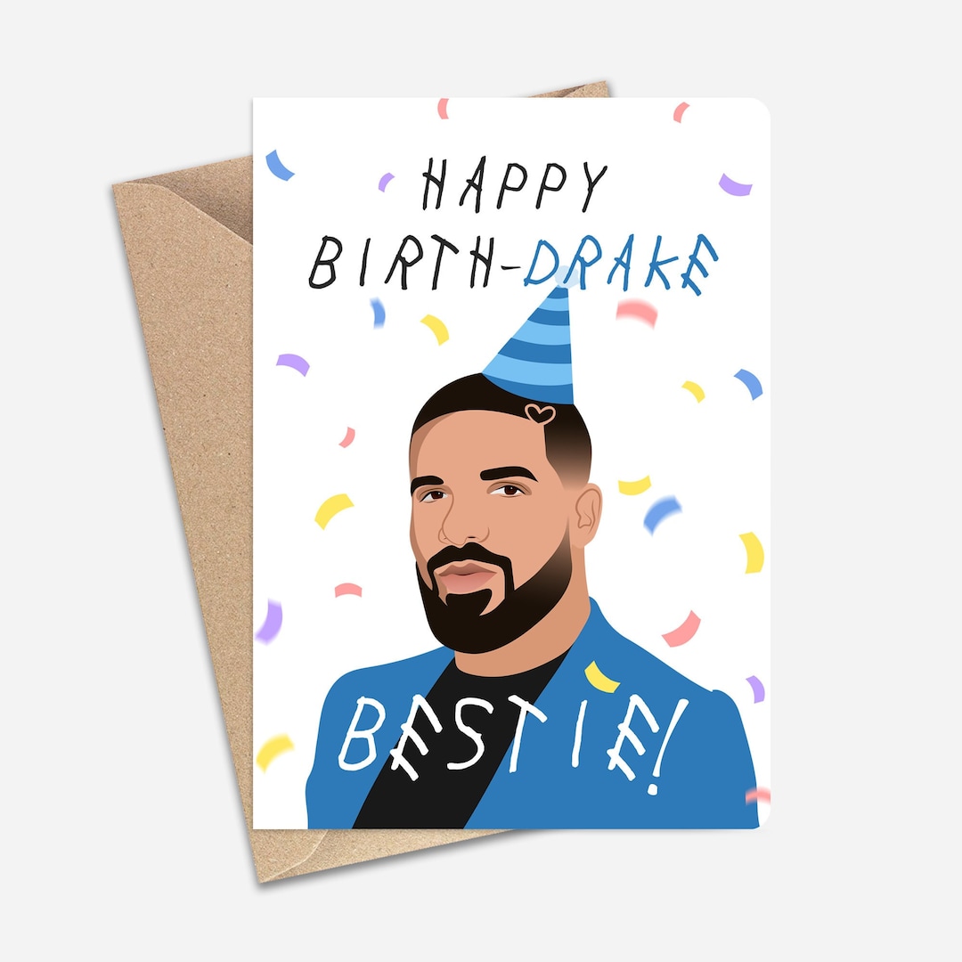 Happy Birth-drake Birthday Card A6/A5 Personalised - Etsy