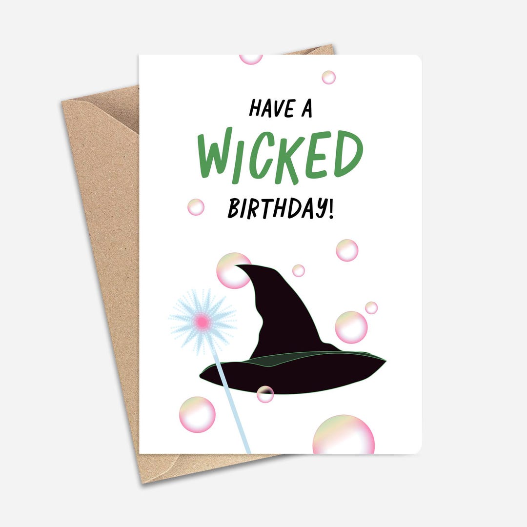 Have a Wicked Birthday (A6/A5) - Greeting Cards for Movie Fans ...