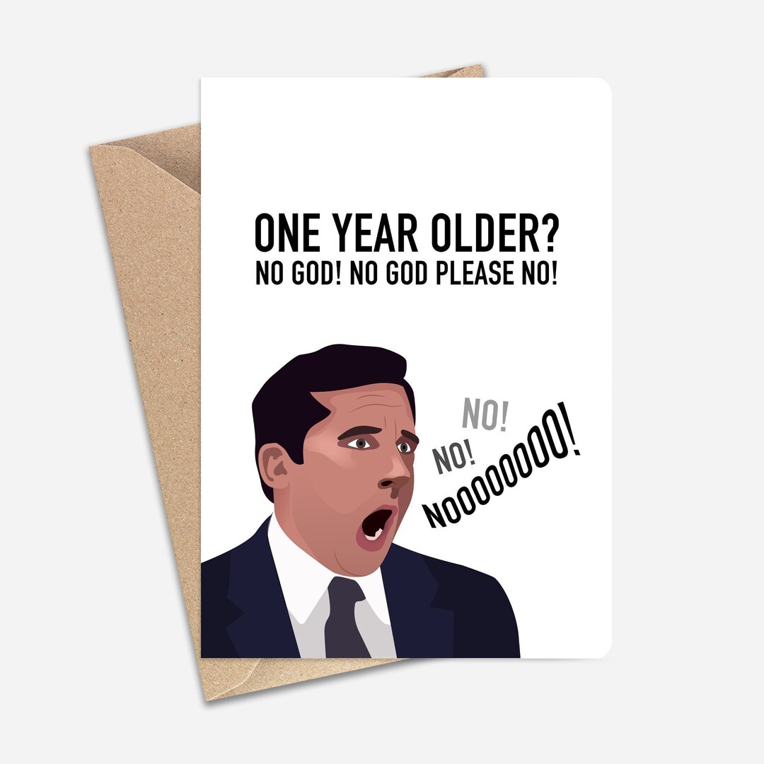 Funny Michael Scott Birthday Card (A6/A5) - Greeting Card for Birthdays ...