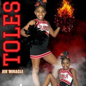 Cheerleading Editable Sports Template - Etsy