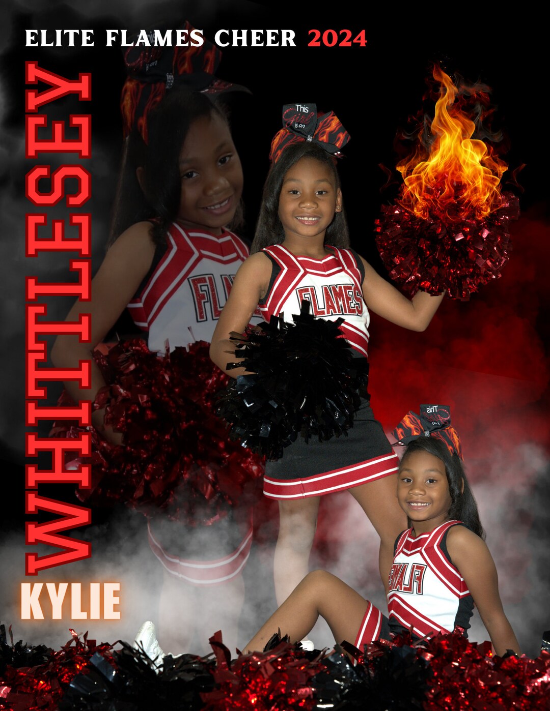 Cheerleading Editable Sports Template - Etsy