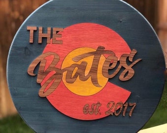 Round Colorado Flag - Etsy