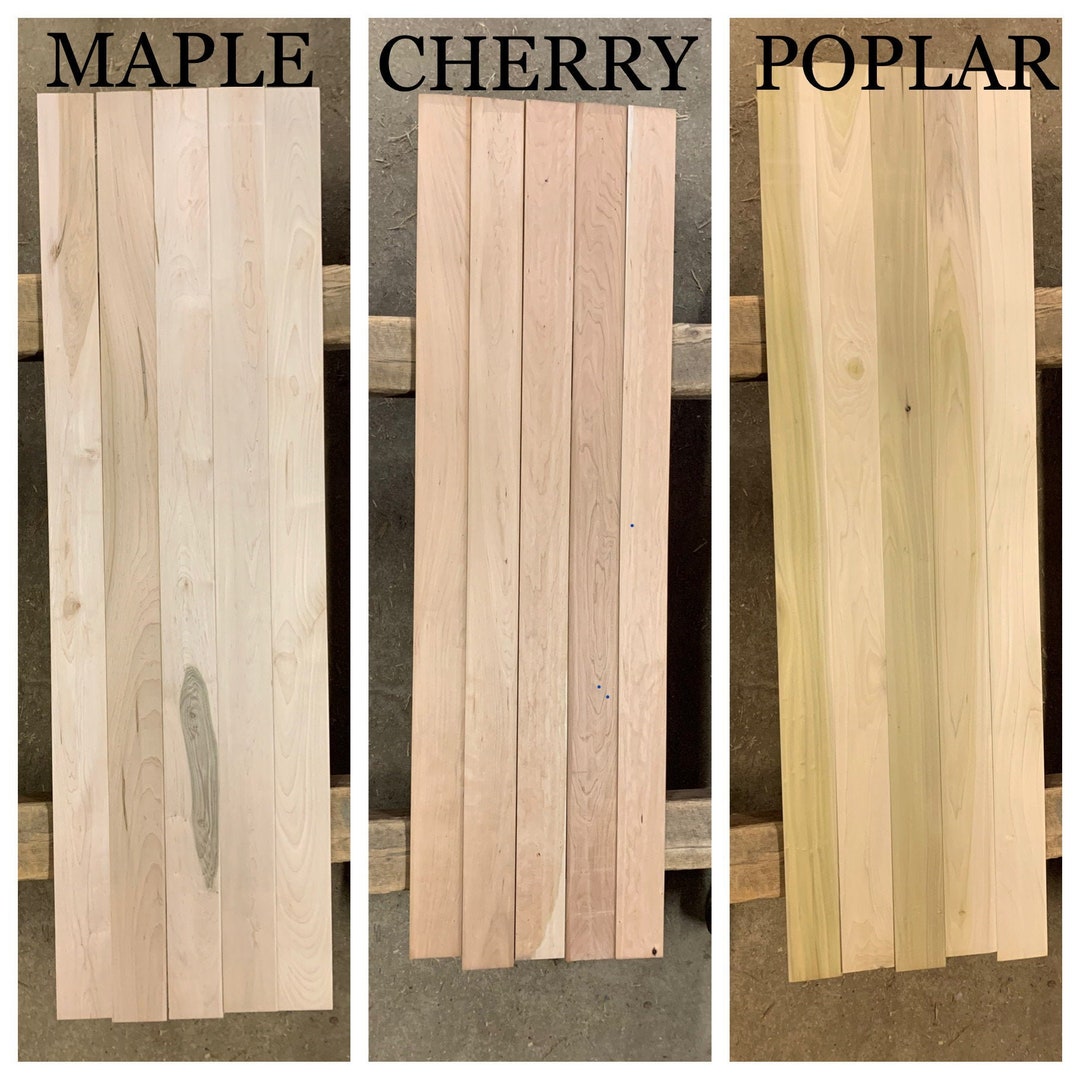 1/2" X 4 1/2" X 6' Kiln Dried Planed Lumber Slats (maple, Cherry ...