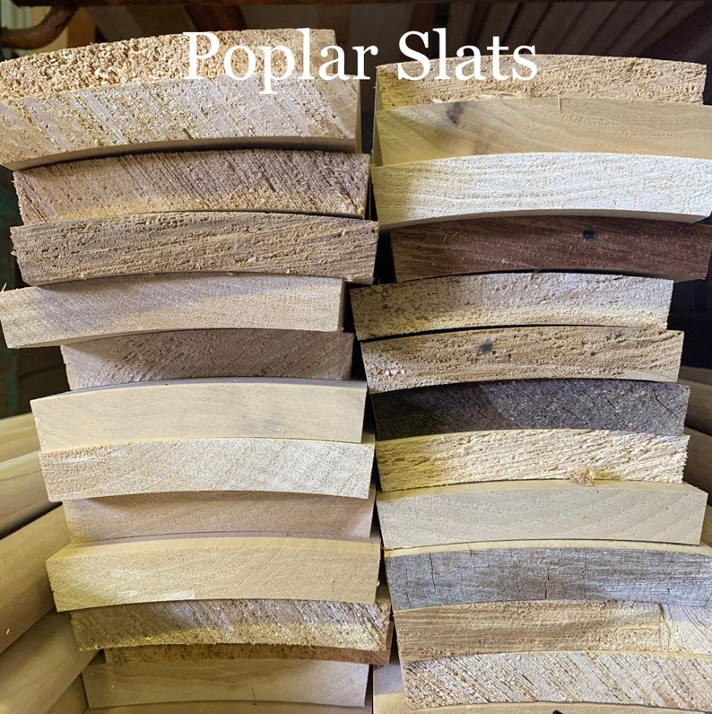 Half Moon/curved Slats - Kiln Dried/both Sides Smooth (maple, Cherry ...