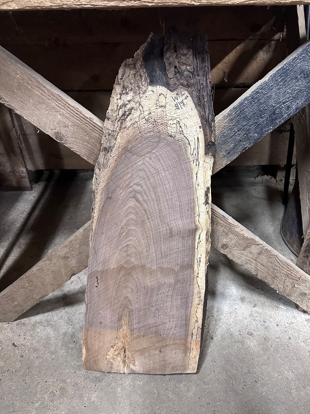 Walnut Slab - Rough Cut - With Some Spalting - Kiln Dried - Etsy