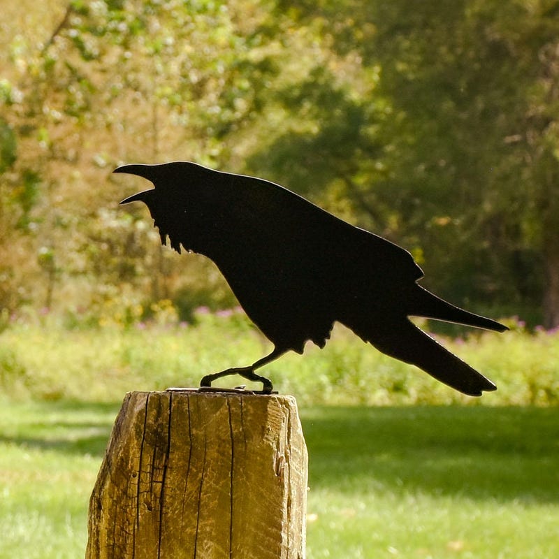 Handmade Metal Crows - Etsy