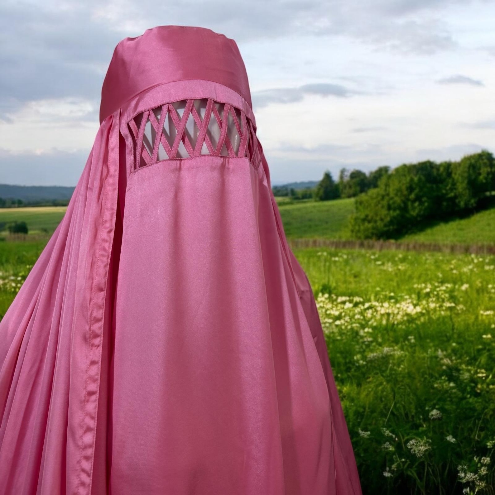 Afghan Topi Burqa, Islamic Burka With Front Open, Criss-cross Eyes ...