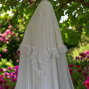 Handmade Islamic Kashmiri Burqa With Floral Eyes Mesh, Sleeveless ...