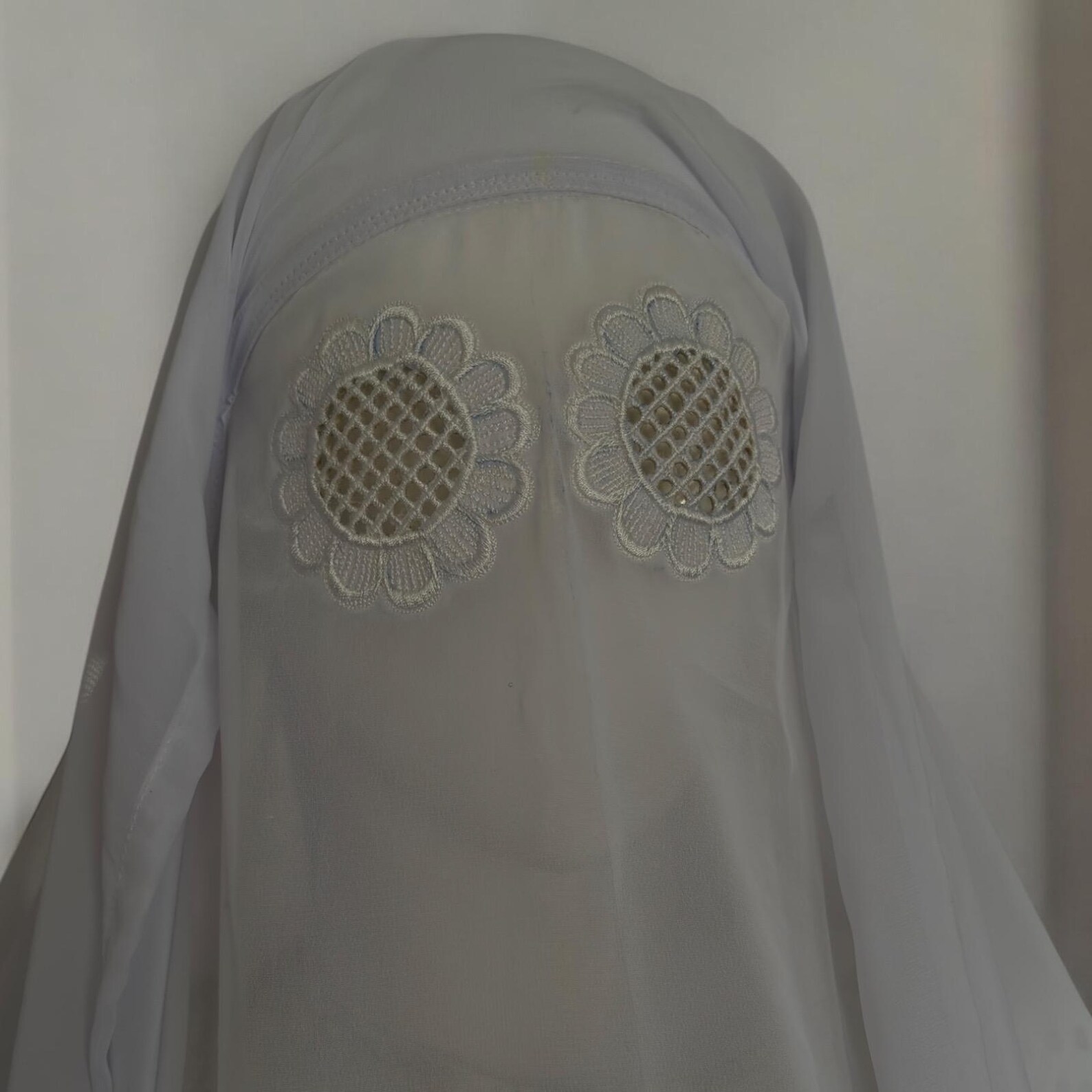 Handmade Islamic Kashmiri Burqa With Separate Eye Grills Sleeveless ...