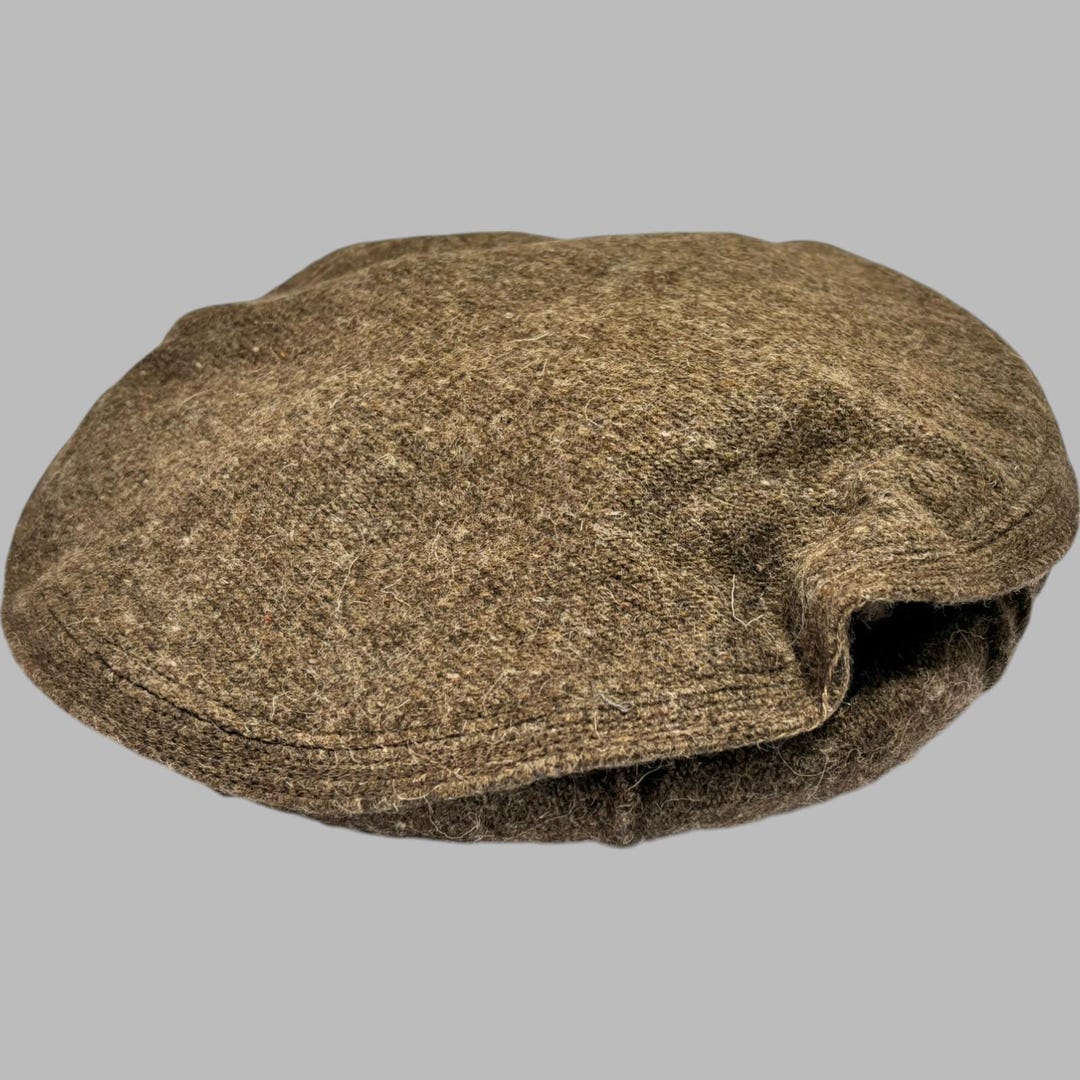 Handmade Earthy Brown Afghan Pakol Hat, Chitrali Men Wool Pakul Topi ...